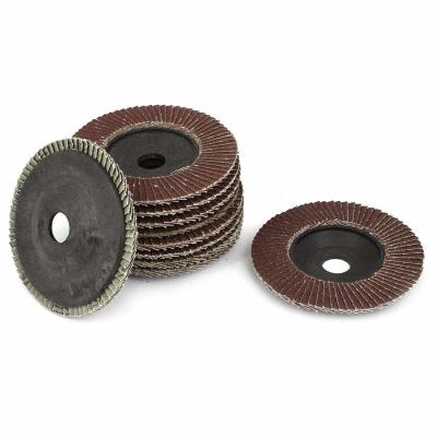 China 4 Inch Aluminum Oxide Flap Disc 320 Grit for Metal Grinding for sale