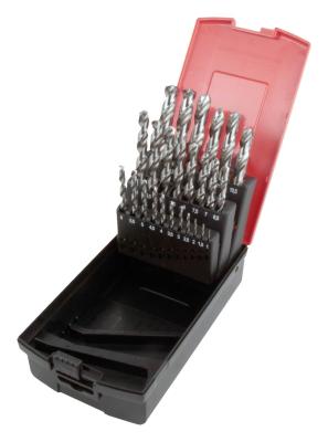China 29 Pcs HSS Cobalt Drill Bit Set 1/16 to 1/2 inch M35 Straight Shank for sale
