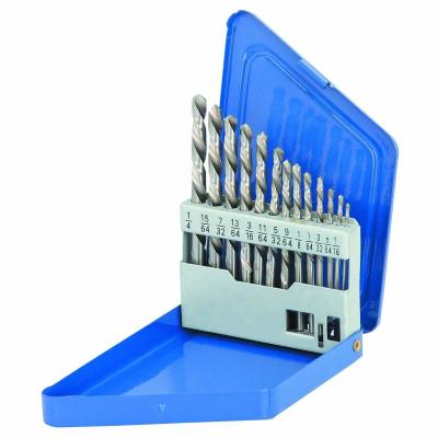 China Left Hand HSS Drill Bit Set 13pc 1/16-1/4in Reverse Bolt Remover for sale