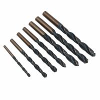 China DIN338 High Speed Steel HSS Drill Bits Fully Ground Black / Gold Surface for sale