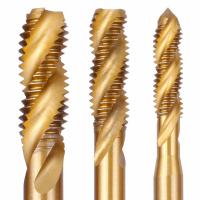 China M12 Titanium Coated Spiral Flute HSS Machine Taps DIN371 for sale
