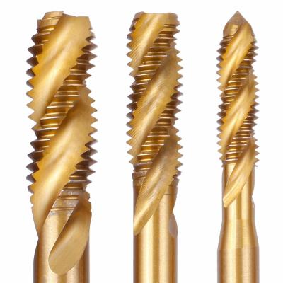 China M12 Titanium Coated Spiral Flute HSS Machine Taps DIN371 for sale