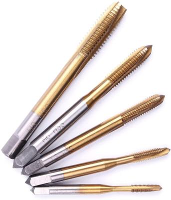 China HSS 6542 Spiral Point Taps M3-M8 Titanium Coated for sale