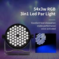 China 54X3W LED DMX Control Sound Activated Stage Par Light for Wedding Stage Disco Party Bar for sale