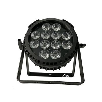 China 12pcs Battery Par Light Waterproof 4in1 Wireless DMX Control RGB/RGBW Emitting Color for sale
