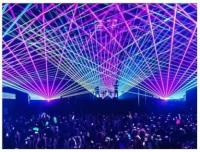 China AC100V-250V 50/60Hz Movable 2W Full-Color Animation Waterproof Laser Light for Outdoor for sale