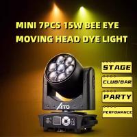 China ATG 730 4in1 Beam Stage Moving Head Dyeing Lights Led for Dj Disco Mini 7*30w 180w Led Engine 7000 Lamp -10 50 for sale