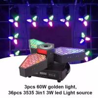 China RWGB 3x60w Gold COB 1x40w 4-in-1 Beam Disco Lamp Bar Party Backlight DMX Projector Led Retro Light for sale