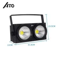China Track Mount ATG 2 Eyes Blinder 2*100W COB Warm White Cool White Par Light for Theater for sale
