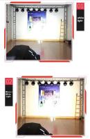China Stage Zoom Theater 2in1 Cob Led Par Light With Cold White And RGBW Light Source for sale