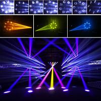China 1800lm 3-in-1 Moving Head Light Beam Spot Wash Combo for Stage Events Clubs with IP65 Rating 80x RGBW LEDs 7 Pieces for sale