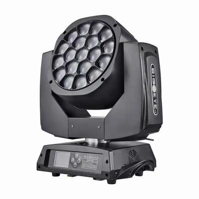 China 50000 Hours Lifespan 19*15W RGBW LED Big Bee Eyes Moving Head Stage Light with Remote for sale