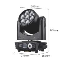 China ATG 7X45W Zoom LED Moving Head Big Bee Eyes Light with Working Temperature C 0 40 for sale