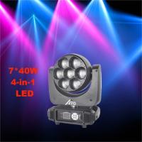 China ATG 7X45W Zoom LED Moving Head Big Bee Eyes Light with Working Temperature C 0 40 for sale