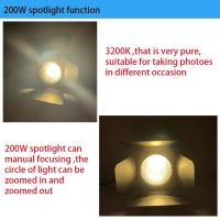 China Professional Audience Cob Led Face Light Warm White 200W Led Spotlights for Theme Park for sale