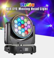 China 110-240V/50-60HZ 19*40w Moving Head Bee Eye Stage Light for Wedding DJ Bar Party Disco for sale
