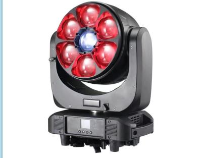 China 6pcsx15W 4 LED Stage DJ Moving Head Light Big Bee Eyes Zoom Wash Laser Light Stage Set for sale