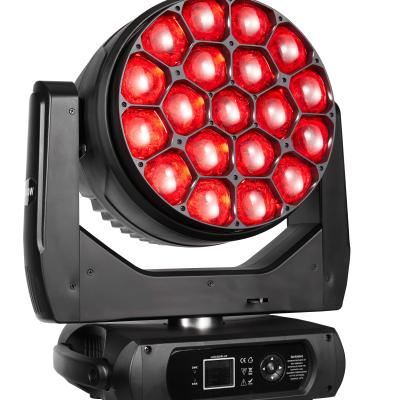 China 50000 Hours Lifespan 19PCS 40W LED Zoom Moving Head Light for Church Stage Lighting for sale
