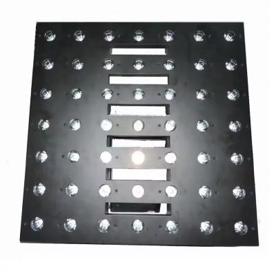China Solar Rotating Inground Stake LED Beam Lights 7x7 3w Warm White For Wedding Hall for sale
