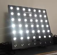 China Solar Rotating Inground Stake LED Beam Lights 7x7 3w Warm White For Wedding Hall for sale