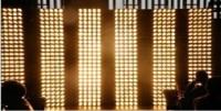 China Solar Rotating Inground Stake LED Beam Lights 7x7 3w Warm White For Wedding Hall for sale