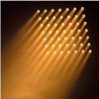 China Solar Rotating Inground Stake LED Beam Lights 7x7 3w Warm White For Wedding Hall for sale