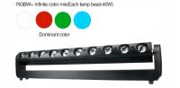 China 10pcs*40w 4 In 1 Rgbw DJ DMX Led swing Beam Bar 10*40W Moving Head Beam Stage Lights for sale