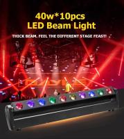 China 50000 Hours Working Lifetime 10*40w 4in1 LED Beam Moving Head Light for Stage DJ Wedding for sale