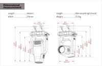 China DMX512 Beam Lights for Club Wedding KTV Concert Gobo 12 Fixed Gobo Wheel White Light for sale