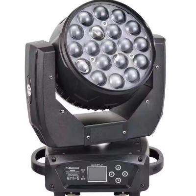 China Support Dimmer Yes 19pcs Big Bee Eyes LED Moving Head Beam Light for DJ Equipment for sale