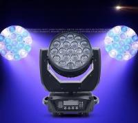 China Support Dimmer Yes 19pcs Big Bee Eyes LED Moving Head Beam Light for DJ Equipment for sale
