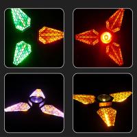 China DMX Controlled LED RGB Maple Leaf Rotating Retro Light Versatile Background Effect Illumination For Enhanced Atmospheric for sale