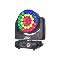 China 37*15W Moving Head LED Beam Light Perfect Zoom Wash Color Mixed Dj Wash Stage Lights RGBW 4 In 1 for sale