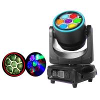 China 7PCS 40W RGBW 4 In1 LED Zoom Bee Eye Moving Head Light With Auxiliary Light Dj Disco Stage Party Lights for sale