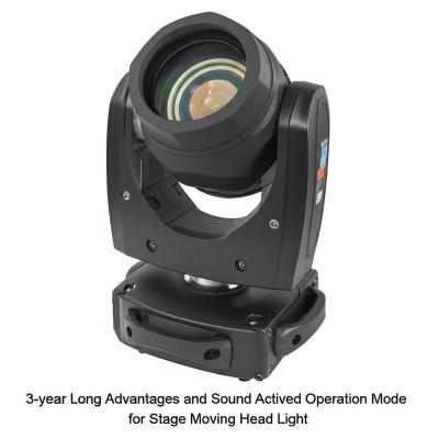 China 3-year Long Advantages and Sound Actived Operation Mode for Stage Moving Head Light for sale