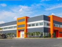 China Q235 Prefabricated Steel Warehouse Alkyd Paiting for sale