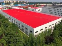 China Festive Colors Steel Structure Warehouse- Workshop With Parapet Wall for sale