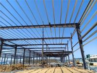 China Commercial Steel Frame Storage Shed With Mezzanine for sale