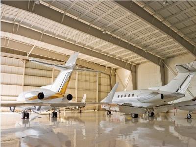 China White Paint Steel Structure Hangar for sale
