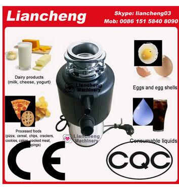 China kitchen food waste machine Mulcolor Stainless steel Fast locking Metal wiredrawing and polished for sale
