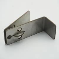 China L-type Metal Bracket Laser Cut Stamped Bending Galvanized Steel L Bracket for sale