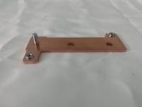China Purple Copper Nickel Plated CNC Riveted Copper Bar Metal Stamping Parts for sale