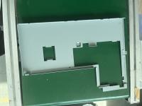 China Sandblast ATM Dispenser Mechanism Metal Components Steel Stamped Part with Colour Anodize for sale