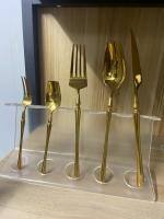 China Stainless Steel Golden Color Tableware Spoons Forks Pvd Titanium Chrome Vacuum Coating Machine for sale