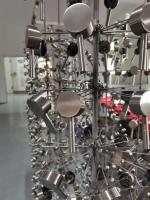 China Stainless Steel Bucket Artwork PVD Vacuum Titanium Nitride Coating Machine For Golden Color for sale