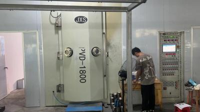 China High-Reflectivity PVD Coating Machine with Transparent Metallic Finish and Full Auto Control System for Glass Decorations for sale