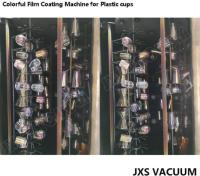 China ABS Cosmetics Caps Thermal Evaporation Vacuum Coating System For Chrome Gold Finish for sale