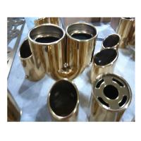 China High Efficiency Stainless Steel Exhaust Pipe Golden Rainbow Color PVD Vacuum Coating Equipment In Foshan JXS for sale