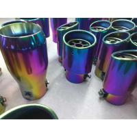 China High Efficiency Stainless Steel Motorcycle Exhaust Pipe Tube Vacuum PVD Plating Machine For Rainbow Blue Color for sale