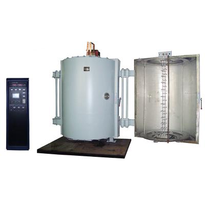 China Easy Operation 2 Doors Industrial Evaporation Vacuum Coating Machine For Plastic Golden Silver Metallic Gloss for sale